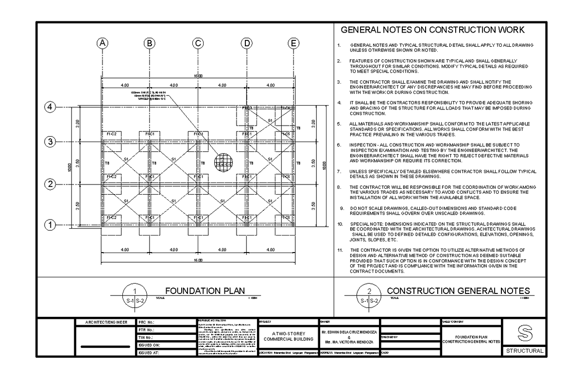 Structural Model for Two-Storey Building - Project F1-C1 - Studocu