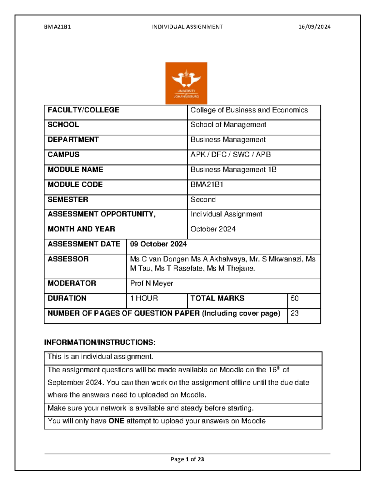 BMA21B1 Individual Assignment: Case Studies & Financial Analysis - Studocu