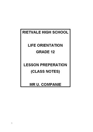 History study notes - Grade: 12 - Further Education and Training - Studocu