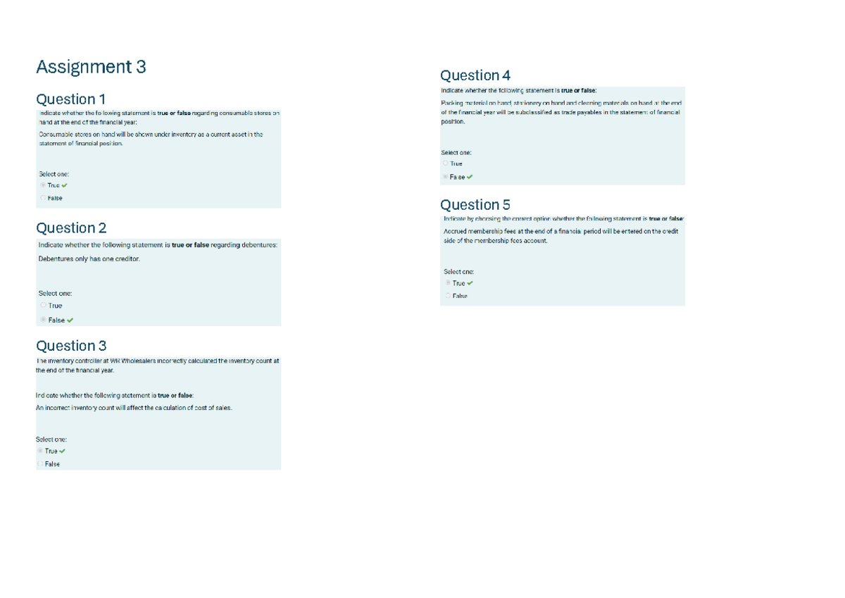 Assignment 3 2024 - FAC1502 - Assignment Question Question Question ...