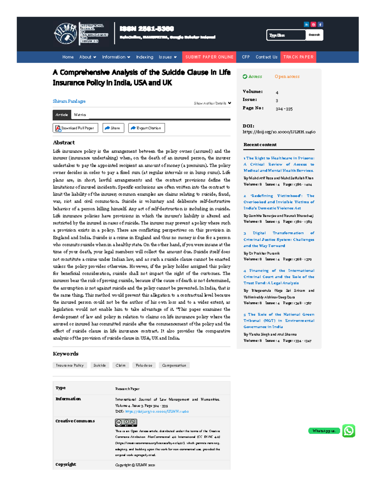 A Comprehensive Analysis of the Suicide Clause in Life Insurance Policy ...