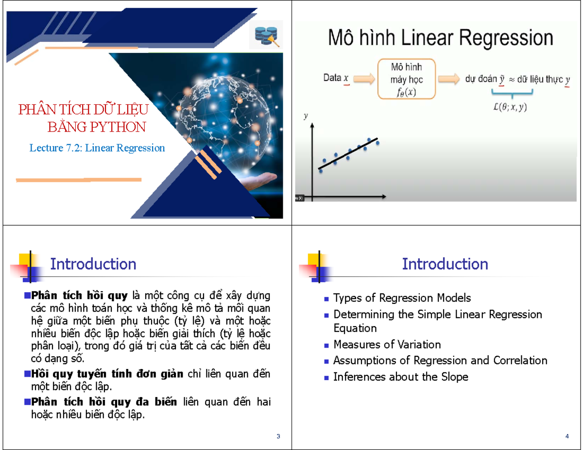 Lecture 7.2 - Linear Regression Analysis in Python - Studocu