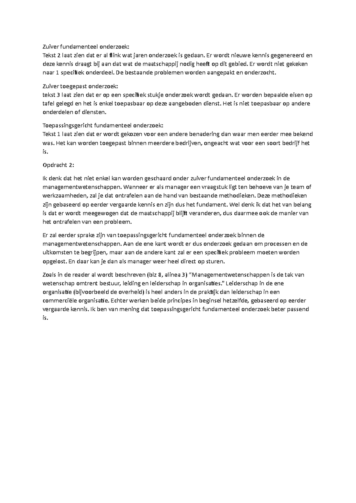 Taak 1.2 - Onderzoek naar Fundamenteel en Toegepast Onderzoek - Studeersnel