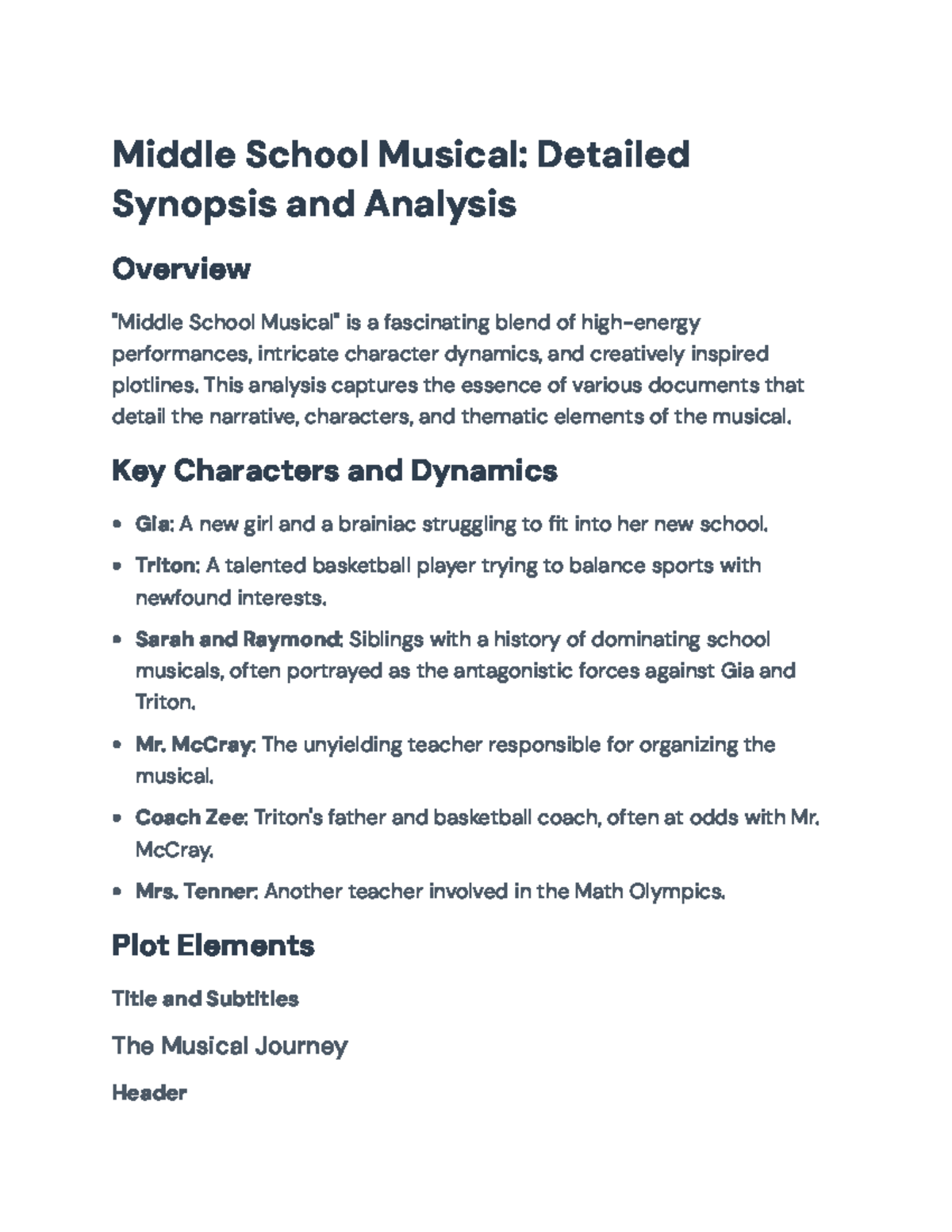 Middle School Musical: A Comprehensive Analysis of Themes and ...