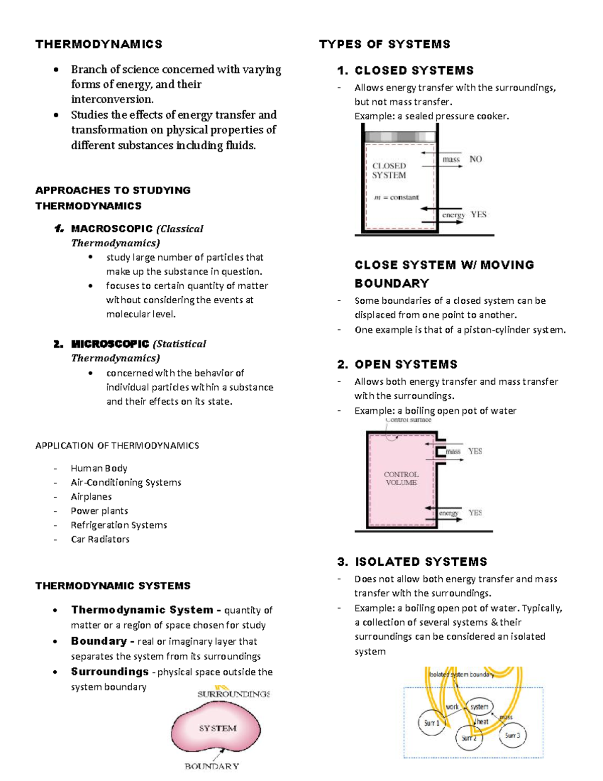 Thermodynamics (Course Code: THER 101) - Comprehensive Study Notes ...