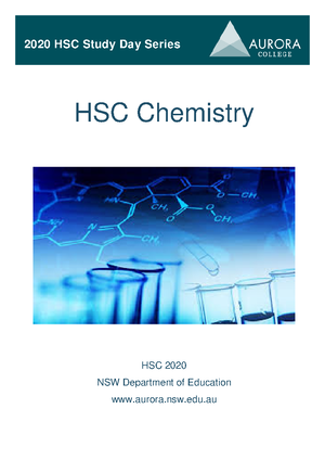Chemistry HSC Study Notes - Chemistry HSC Study Notes Samantha Zhang ...