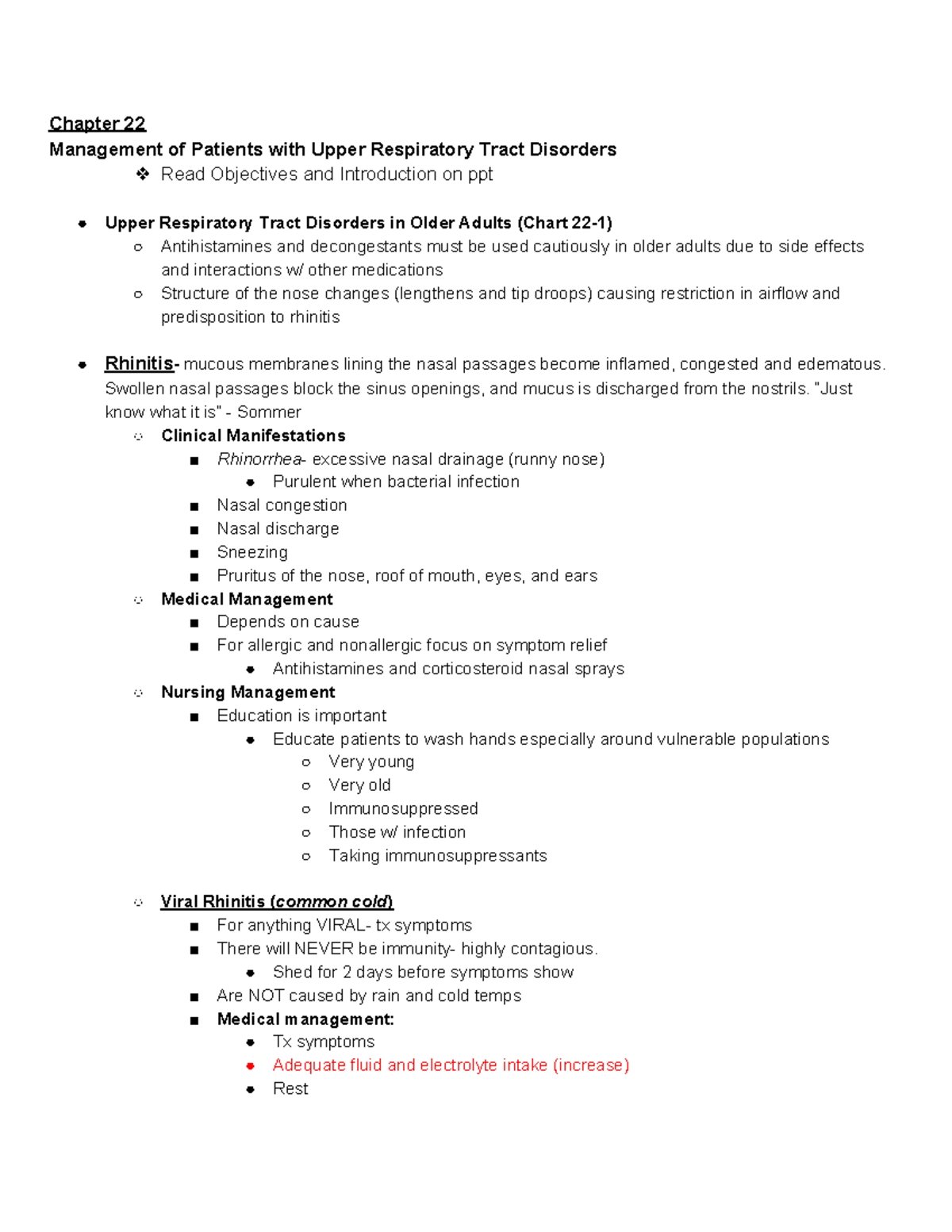 Med Surg; Nursing Management Insights from Ch. 22-24 of Brunner ...