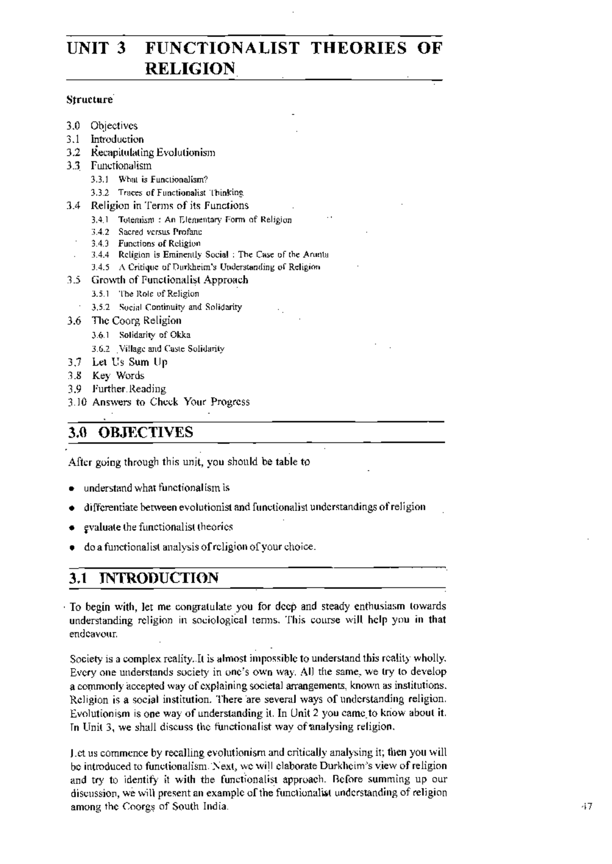 Functionalist Theories of Religion: Understanding Unit 3 Concepts - Studocu