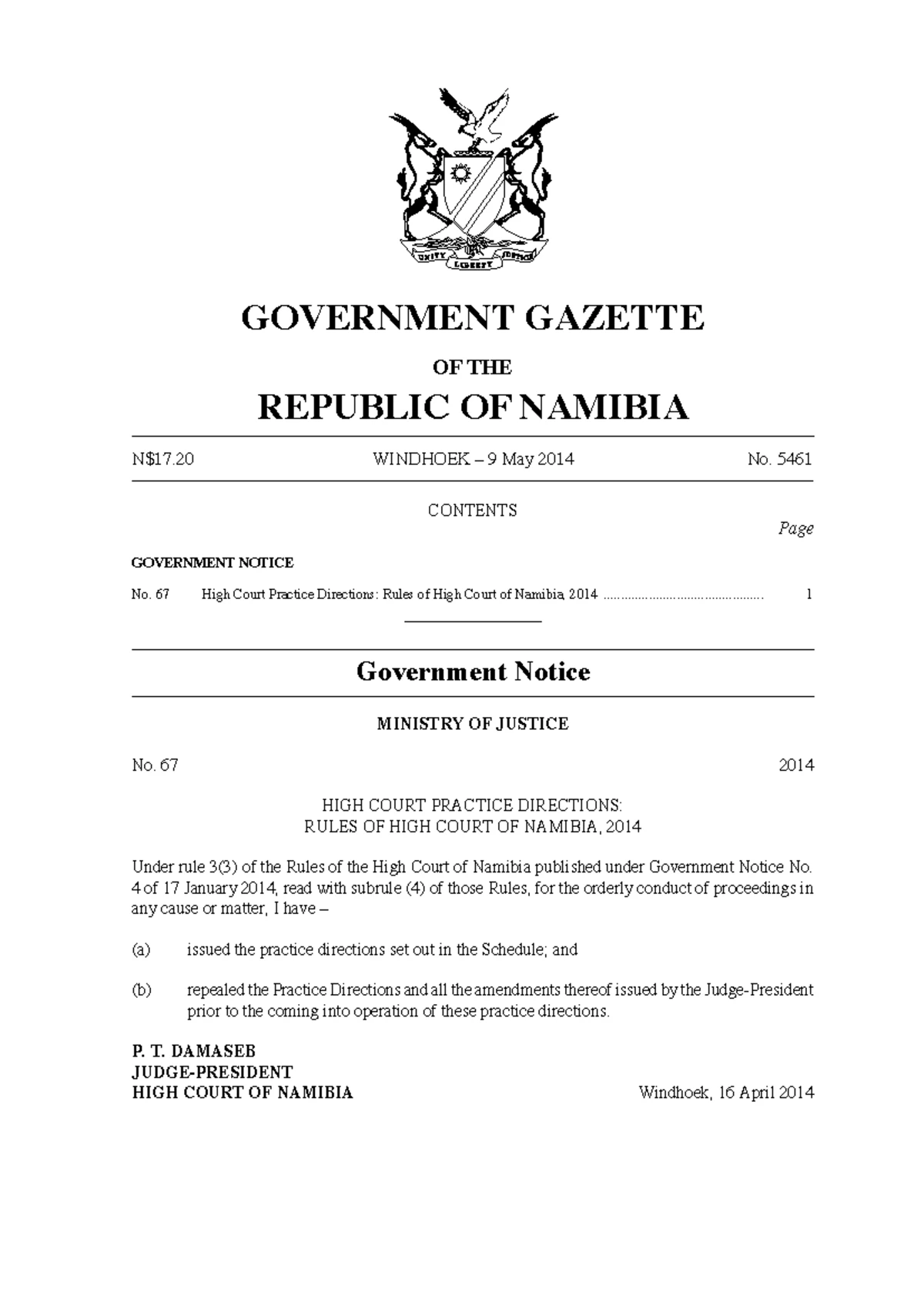 Namibia Administration of Estates Act, 1965 (Act 66 of 1965) Overview ...