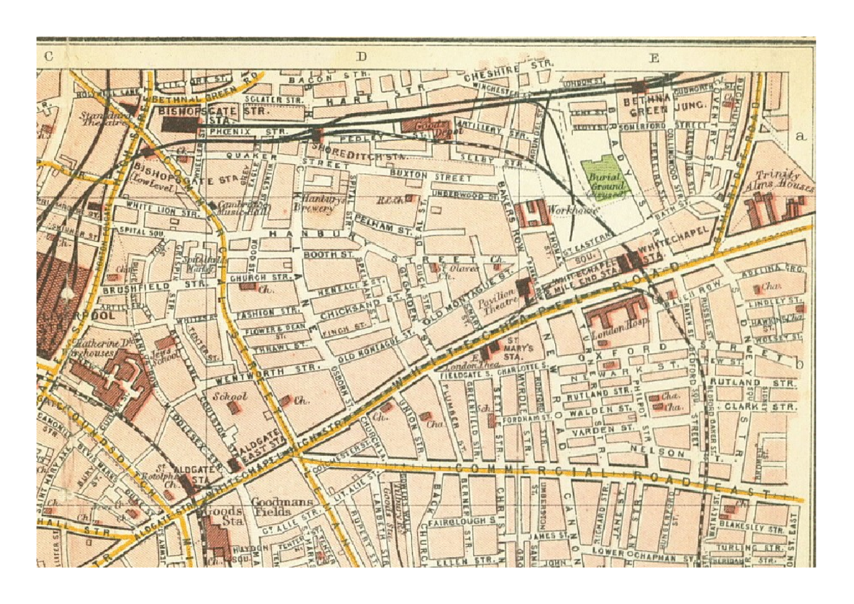 Whitechapel Map: Detailed Street Guide and Locations - Studocu