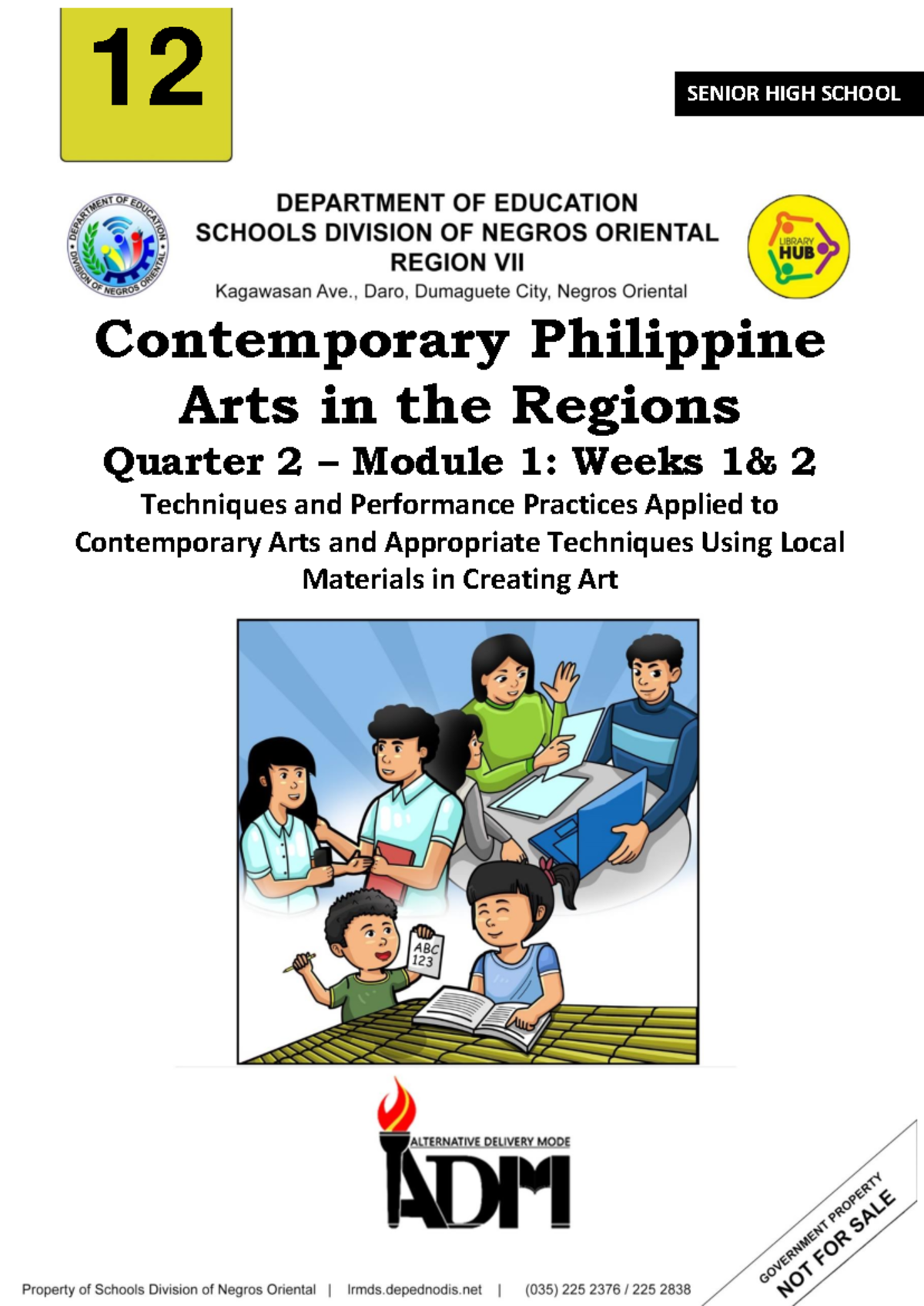 Contemporary Arts Techniques and Practices - Q2 Module 1 (Grade 12 ...