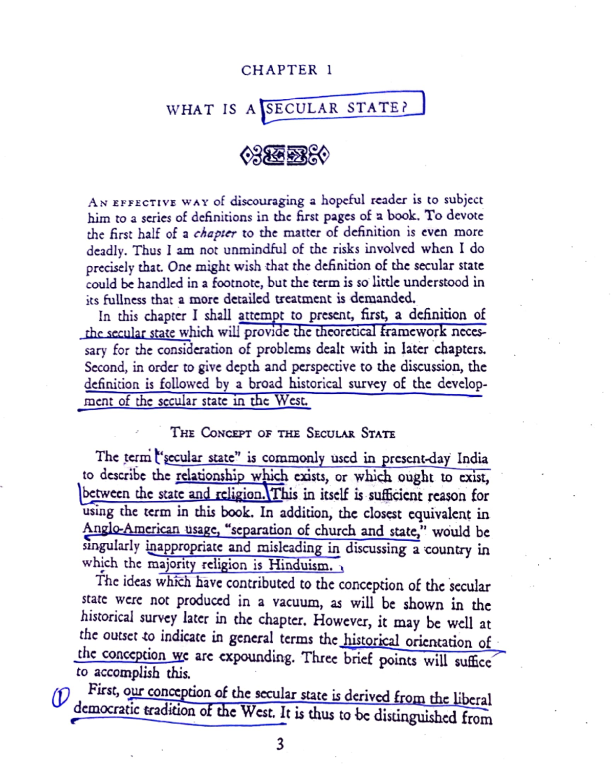 CHAPTER 1: UNDERSTANDING THE SECULAR STATE - A READER'S GUIDE - Studocu