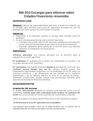 NIA 701 - Resumen de la norma internacional de auditoría - NIA 701 ...