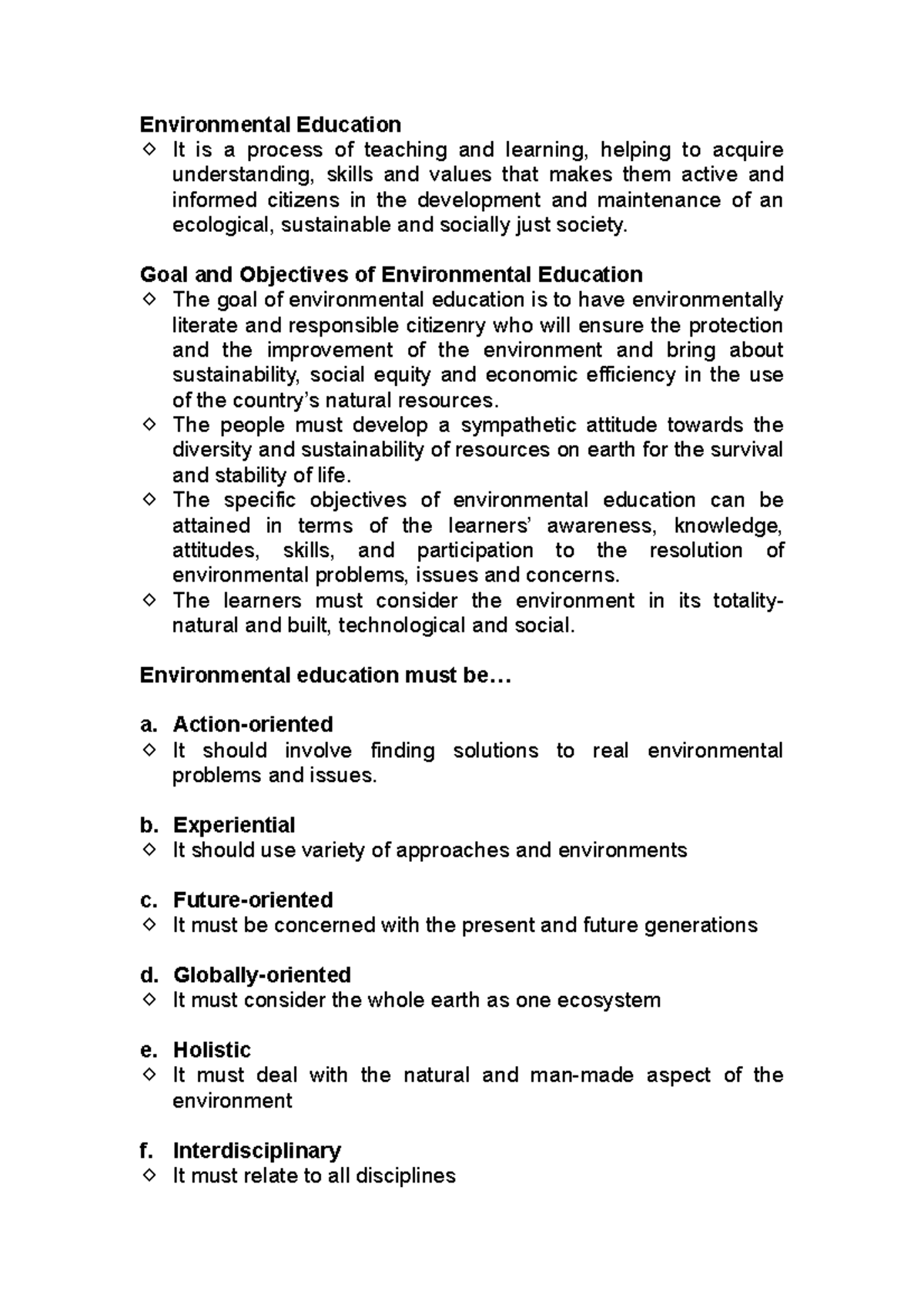 EDU 101: Comprehensive Overview of Environmental Education Concepts ...