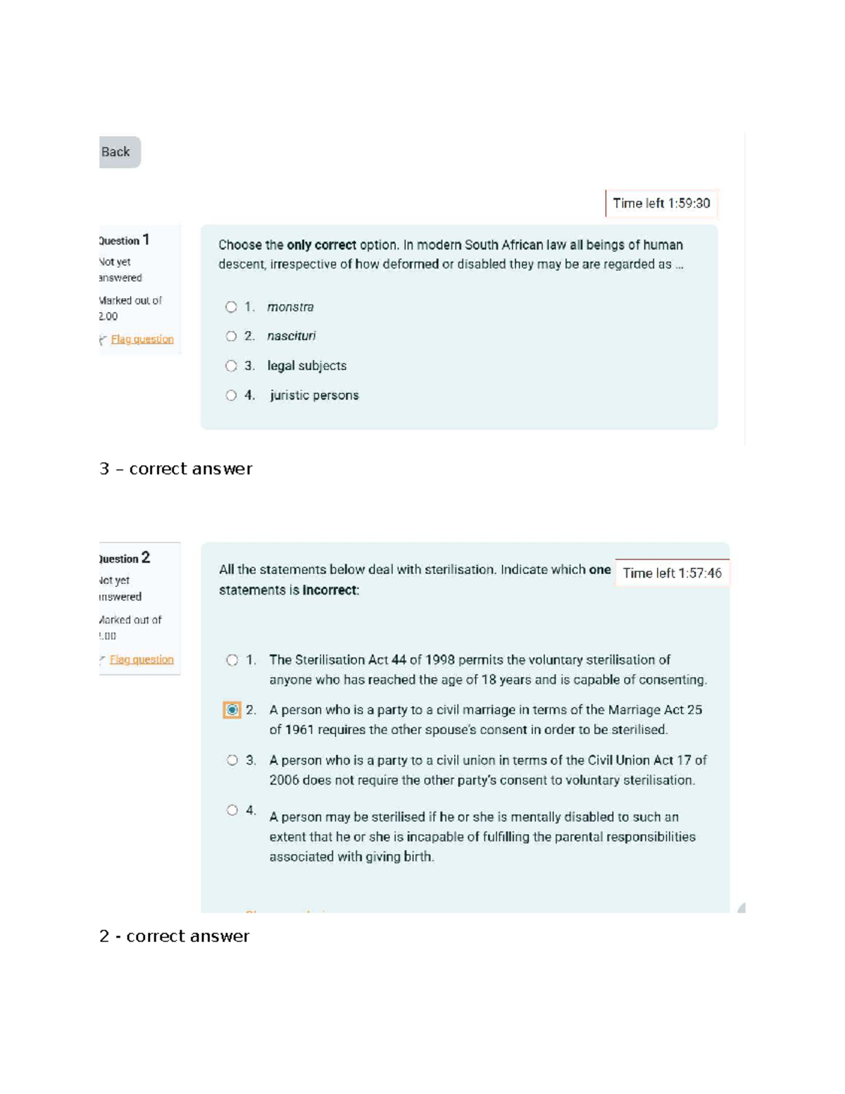PVL1501 Assessment 2: Legal Subjects and Contract Law Explanations ...