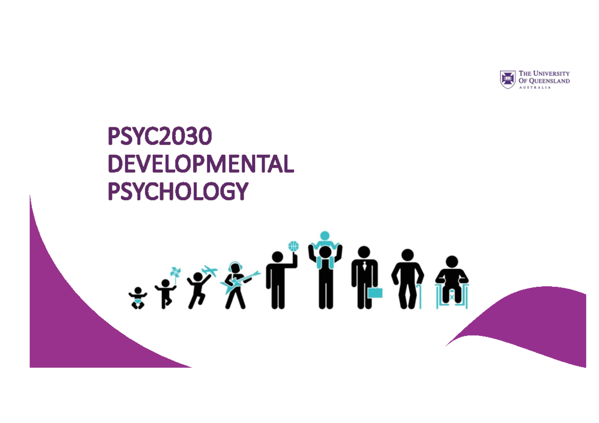PSY1010 Lecture 1: Overview of Lifespan Developmental Psychology - Studocu