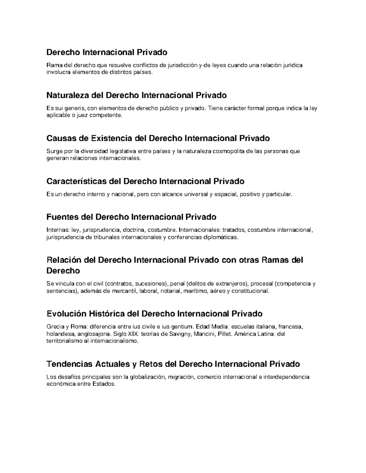 Resumen de Derecho Internacional Privado (DIPR) - Estudio Dirigido ...