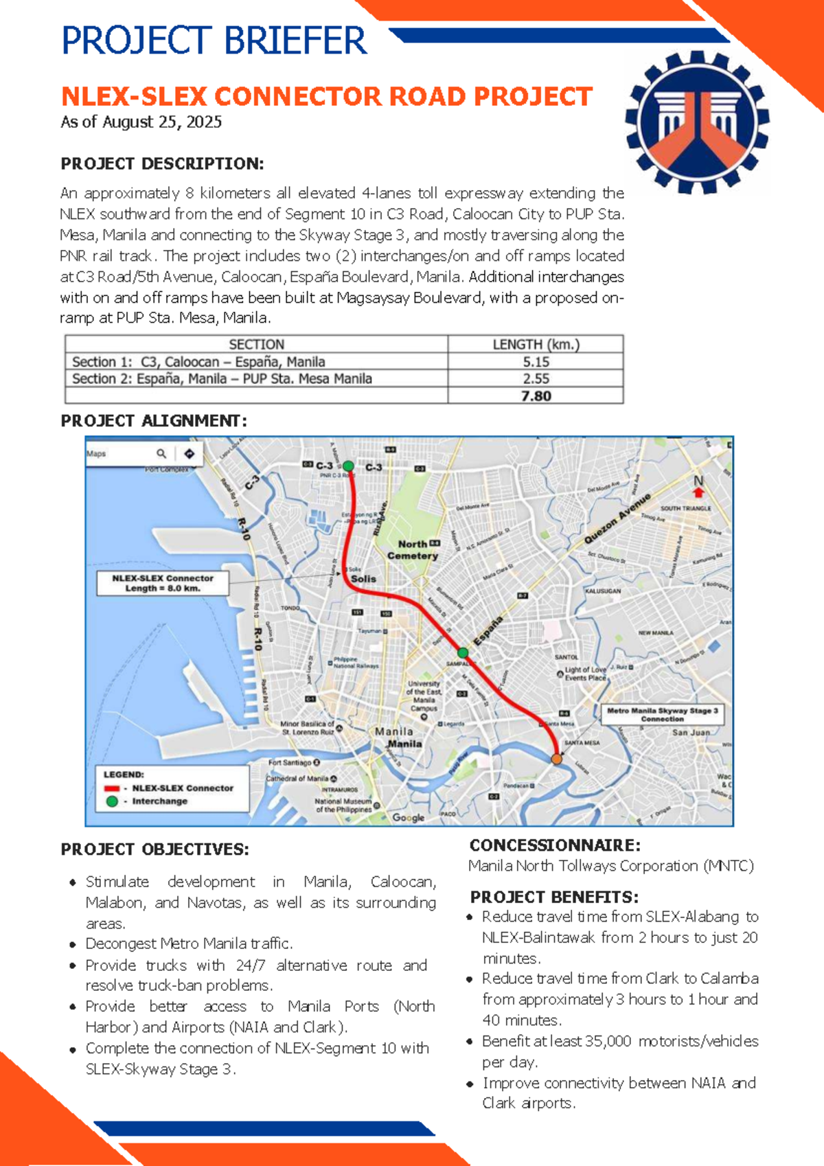PPP Project Brief: Connector Road Project Overview - Studocu