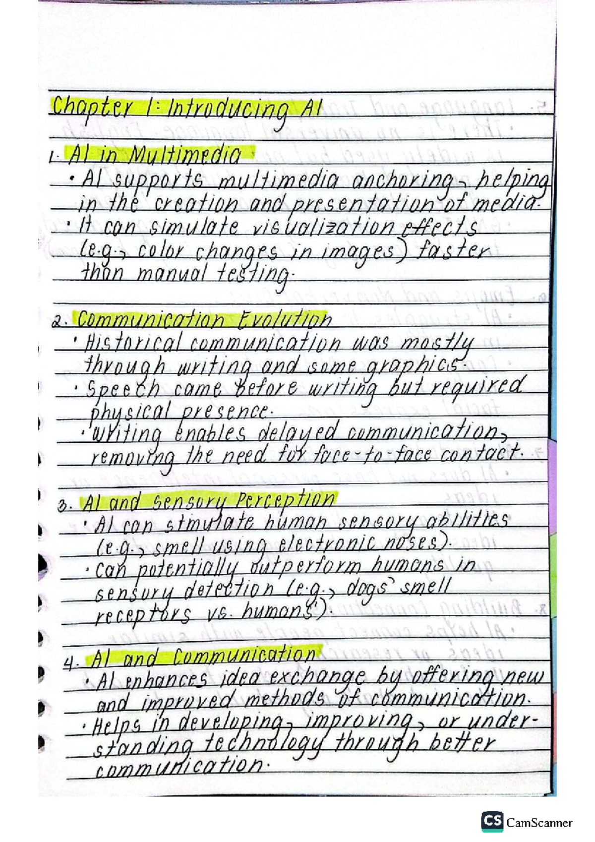 Chapter 1: Introduction to AI in Multimedia and Communication (CS ...