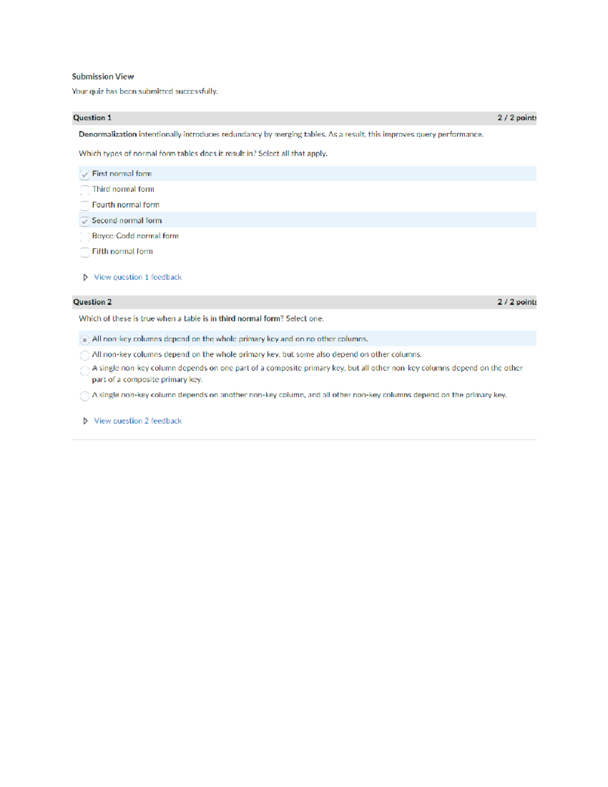Module 5-1 Quiz for DAD220: Introduction to Structured Databases - Studocu