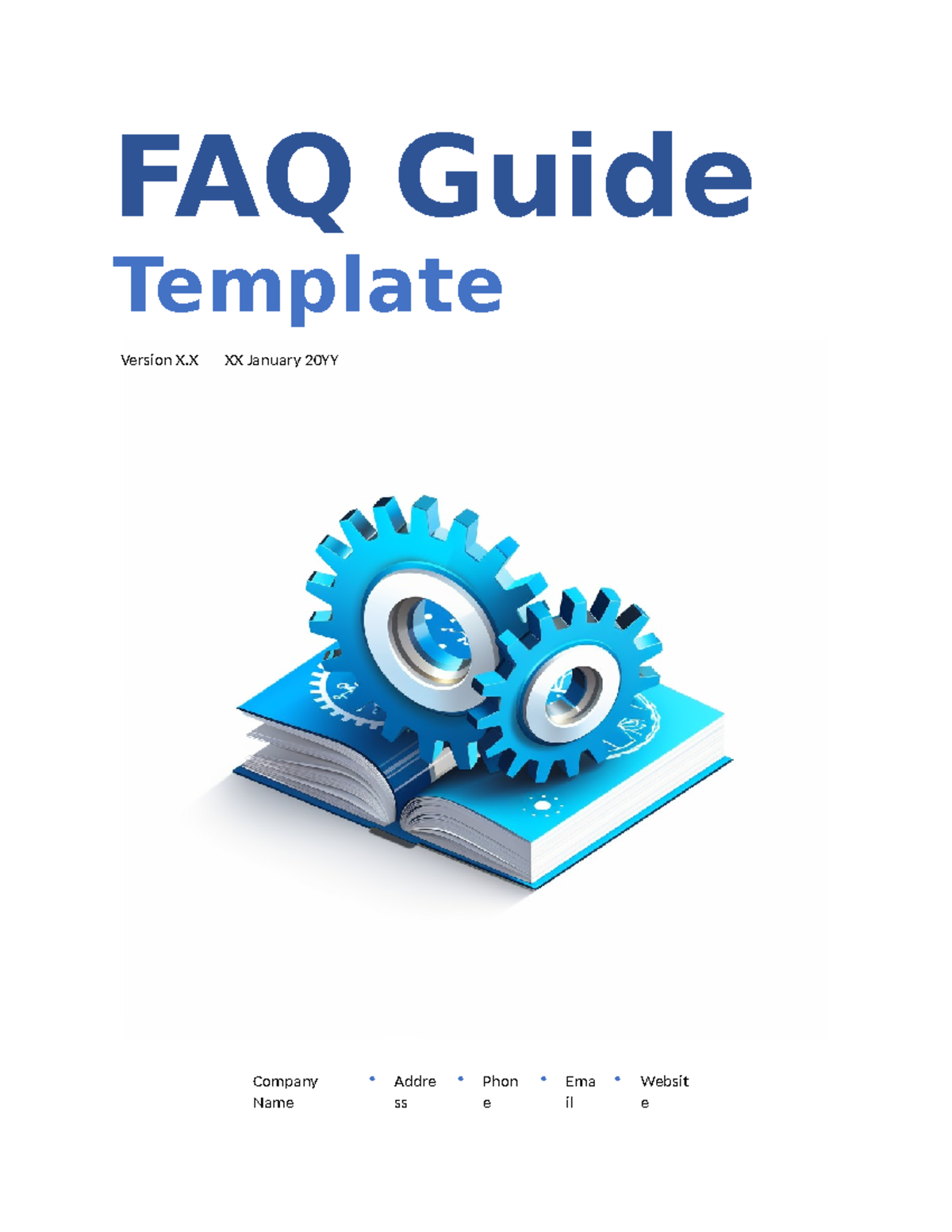 FAQ Guide for Open Source Projects - Version X.X - Studocu