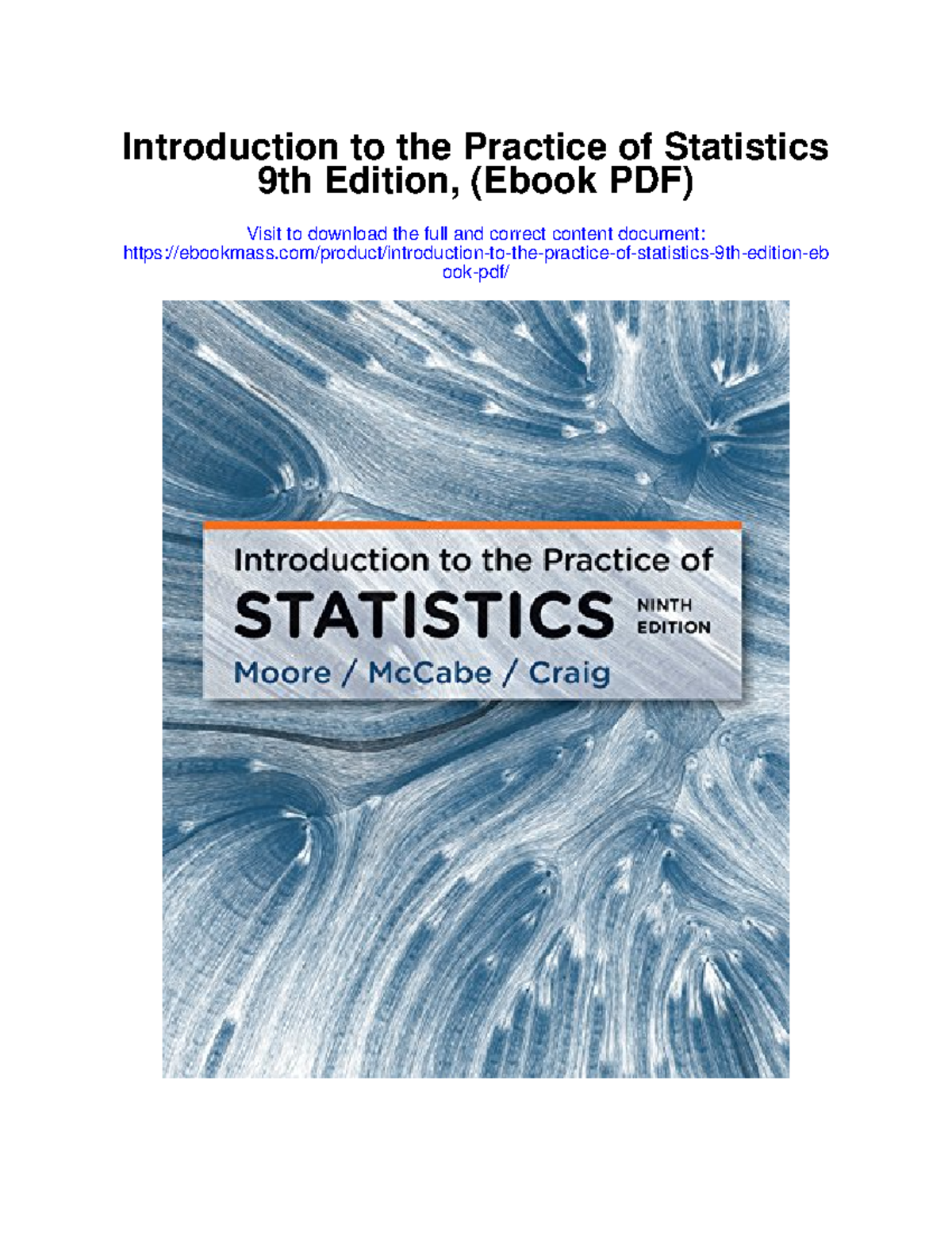698322922 Introduction to the Practice of Statistics 9th Ed. eBook PDF ...