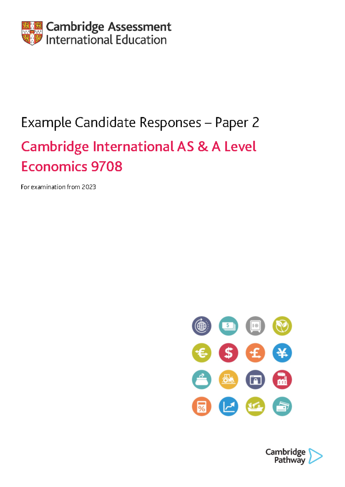9708 Example Candidate Responses Paper 2 for 2023 Examination - Studocu