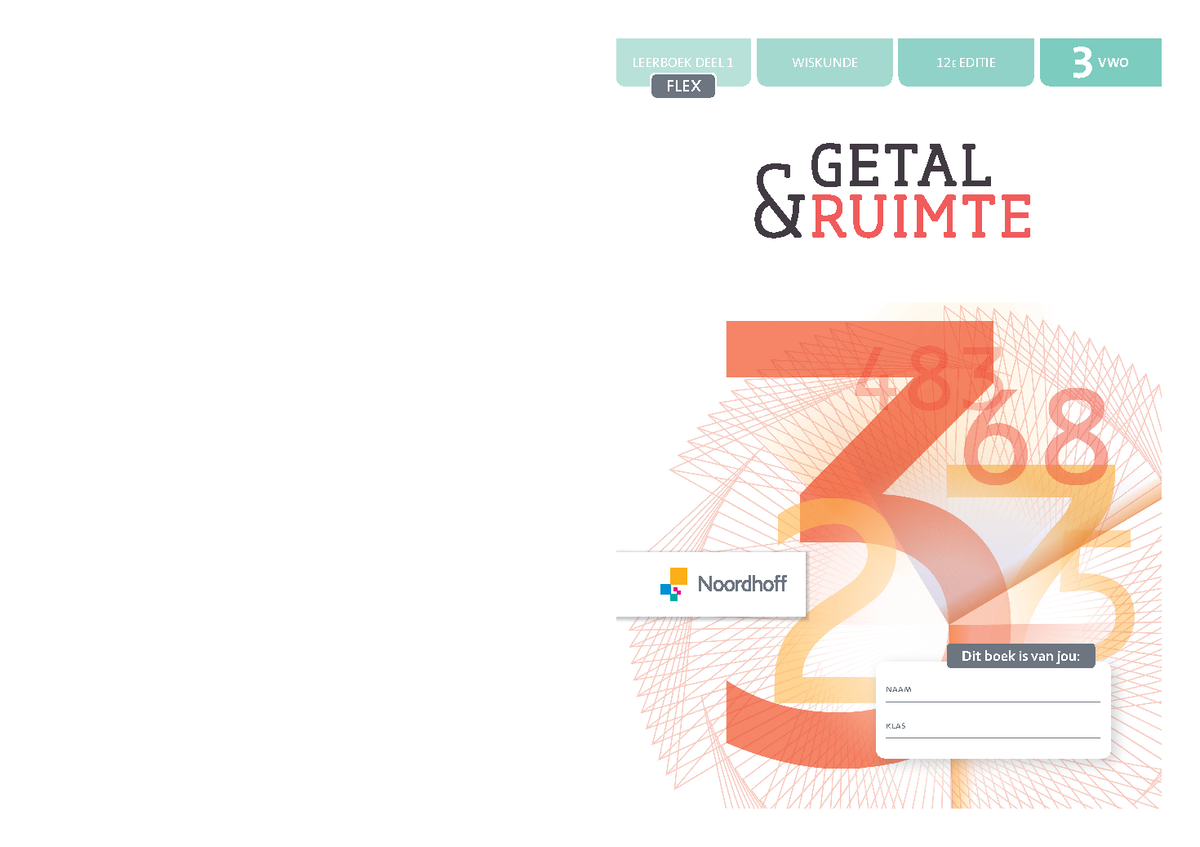 Getal & Ruimte VWO 3: Wiskunde Deel 1 - Hoofdstukken en Leerstof ...