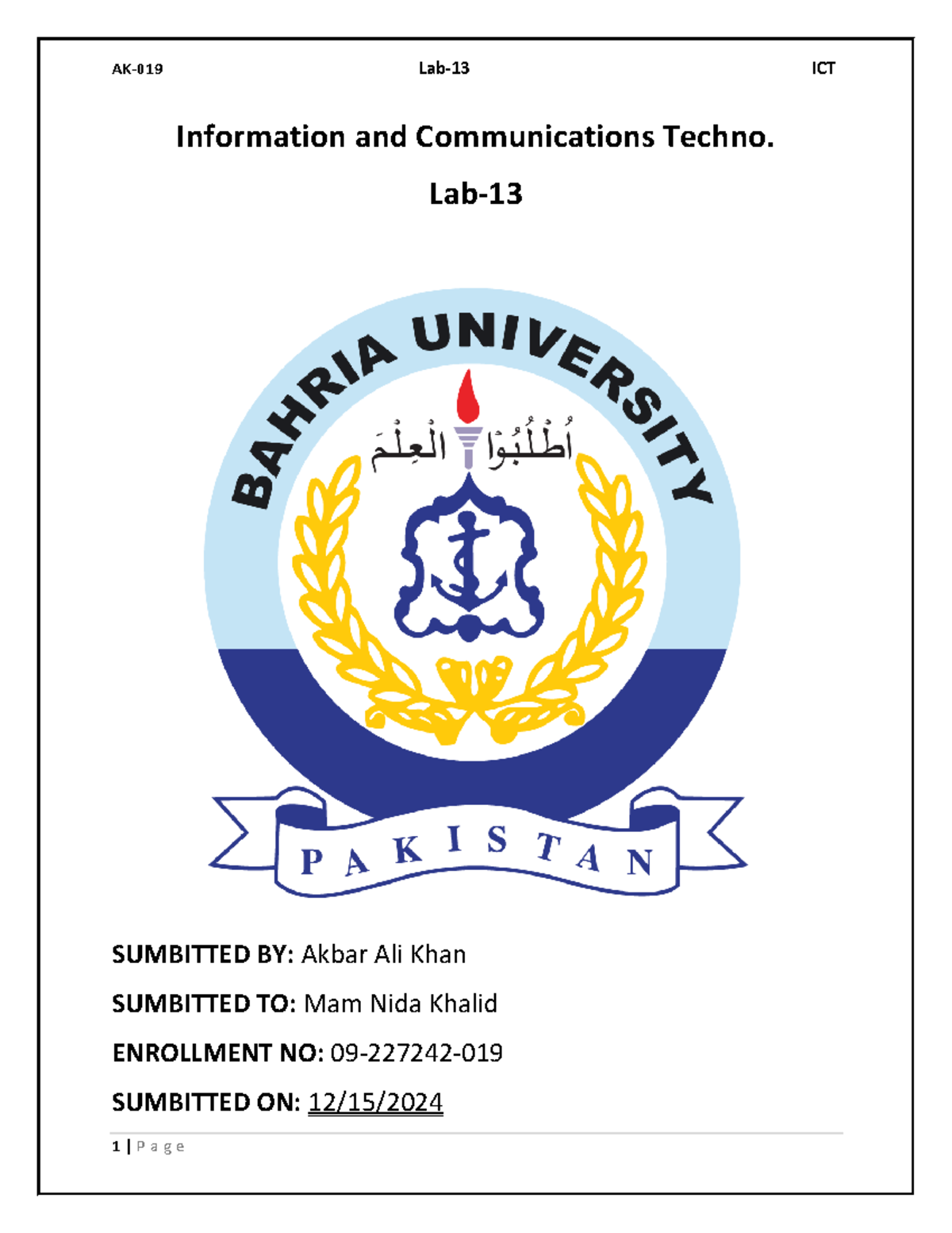 Lab-0ii - jdsklaf - Principal of Commerce - Information and ...