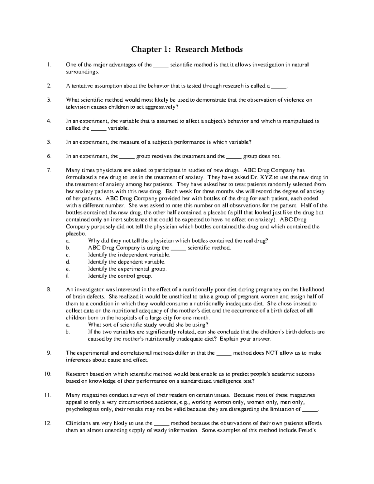 Chapter 1: Research Methods - Understanding Scientific Approaches - Studocu