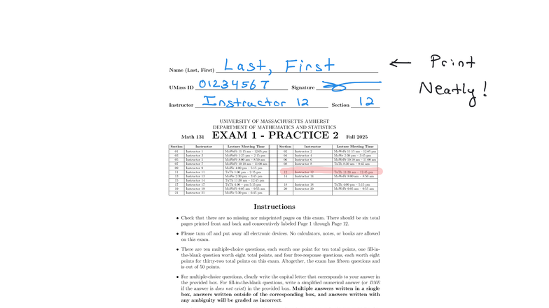 MATH 131 Exam 1 Practice 2 Solutions - Fall 2025 - Studocu