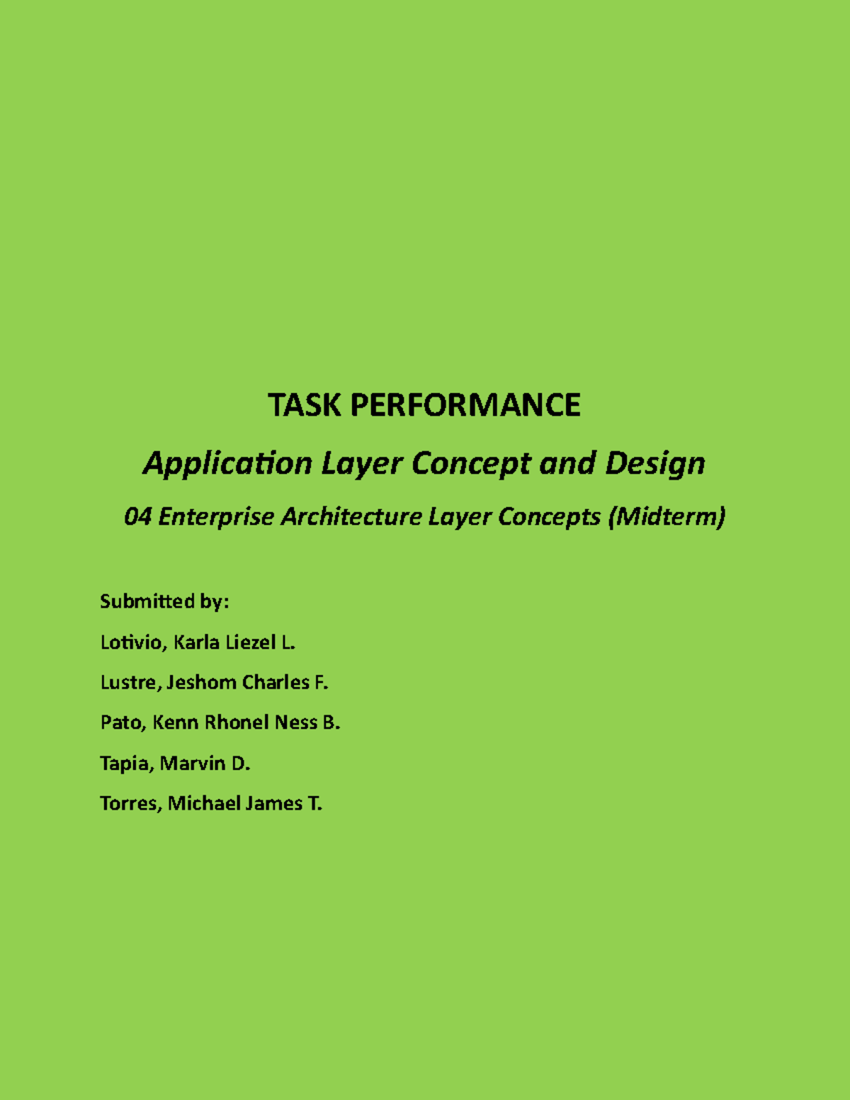 04-Midterm-Enterprise-Architecture-Application-Layer-Concepts - Studocu