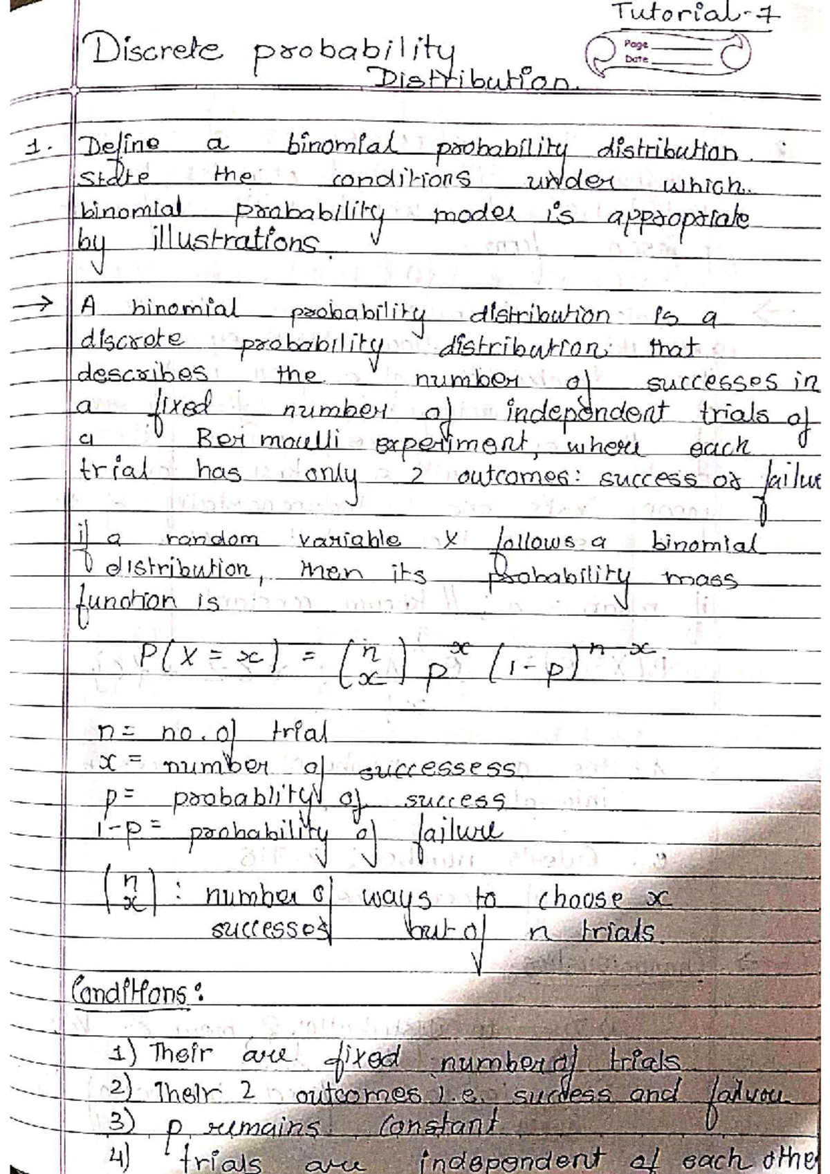 Binomial and Poisson probability distributions tutorial - MATH 101 ...