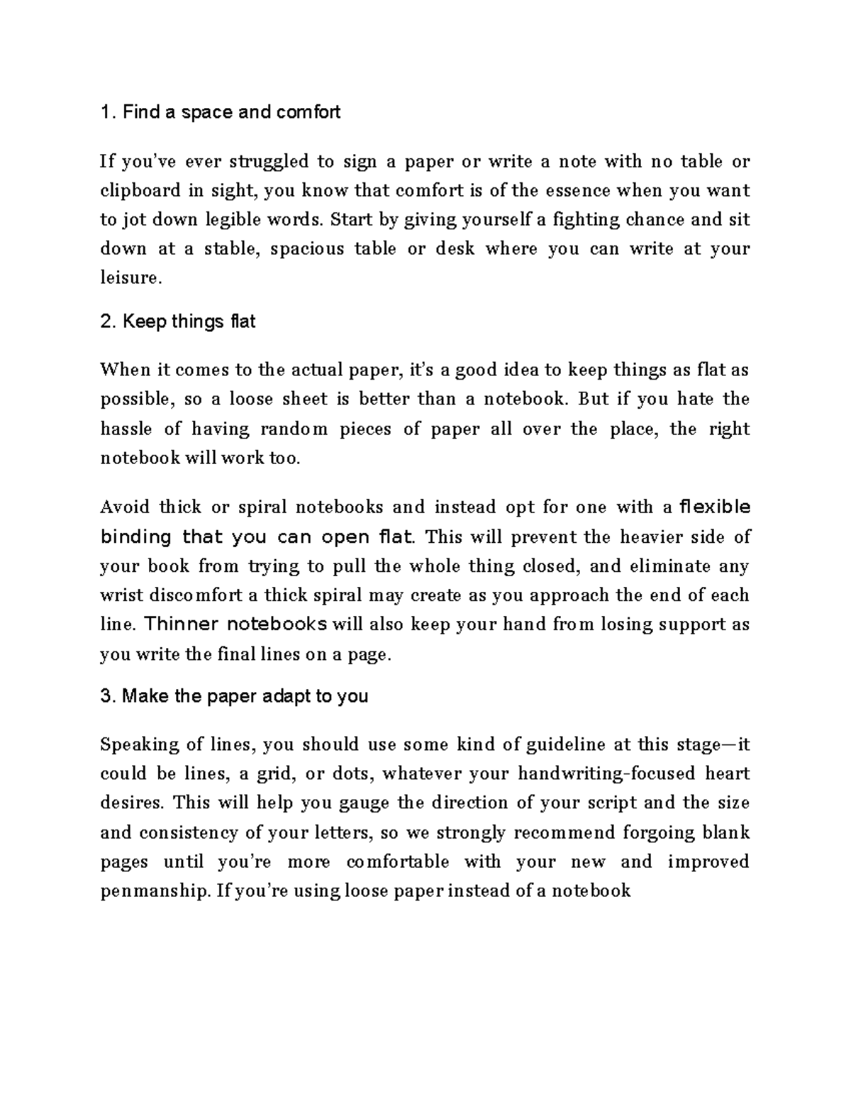 BUS 101: Tips for Comfortable Writing in Business Management - Studocu