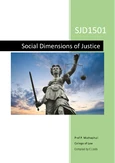 SJD1501 Study Guide: Understanding Law and Justice in South Africa ...