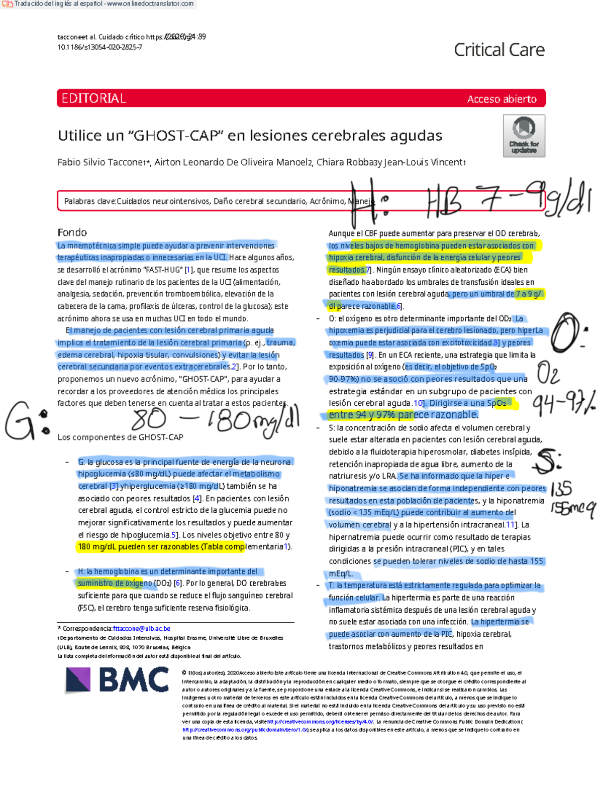 GHOST-CAP en Cuidados Críticos: Estrategias para Lesiones Cerebrales ...