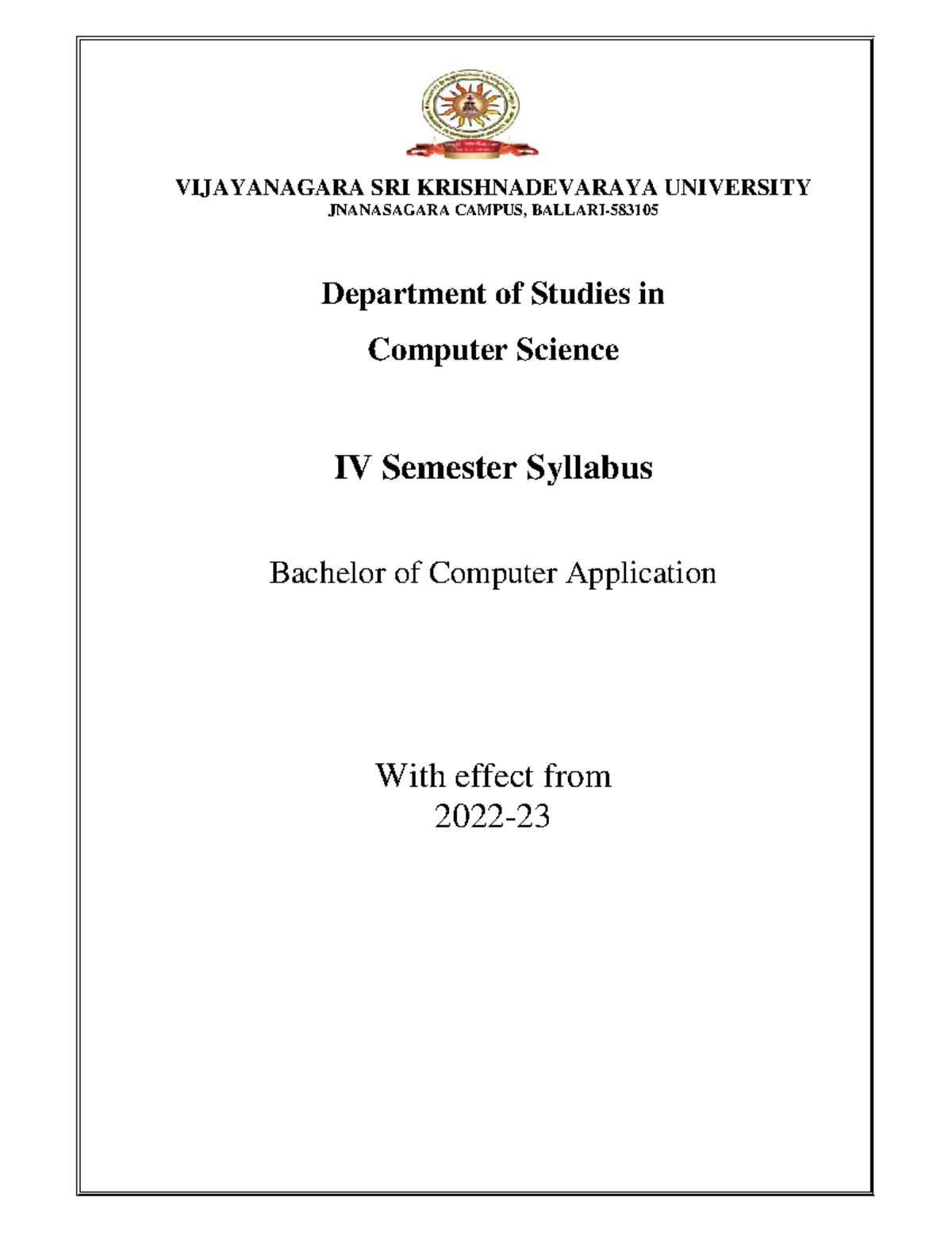 BCA IV Sem Syllabus: Python Programming & Multimedia Animation - Studocu