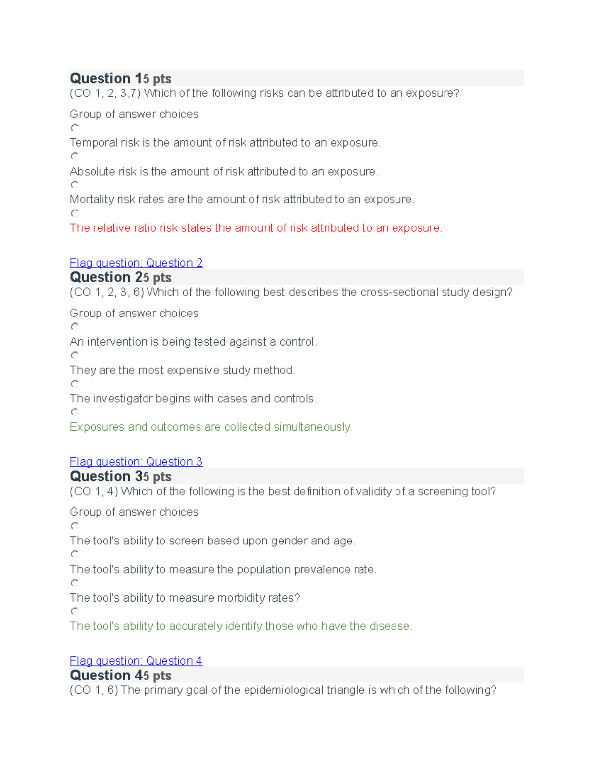 Midterm Study Guide Answers for 75NR503: Key Concepts in Epidemiology - Studocu