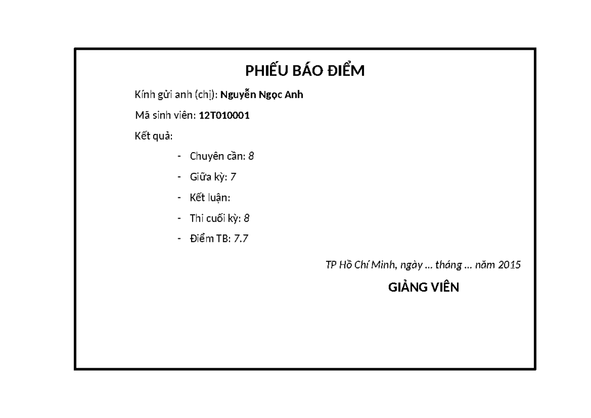 BAI14 3 - jkjl - Kính gửi anh (chị): Nguyễn Ngọc Anh Mã sinh viên: 12T ...