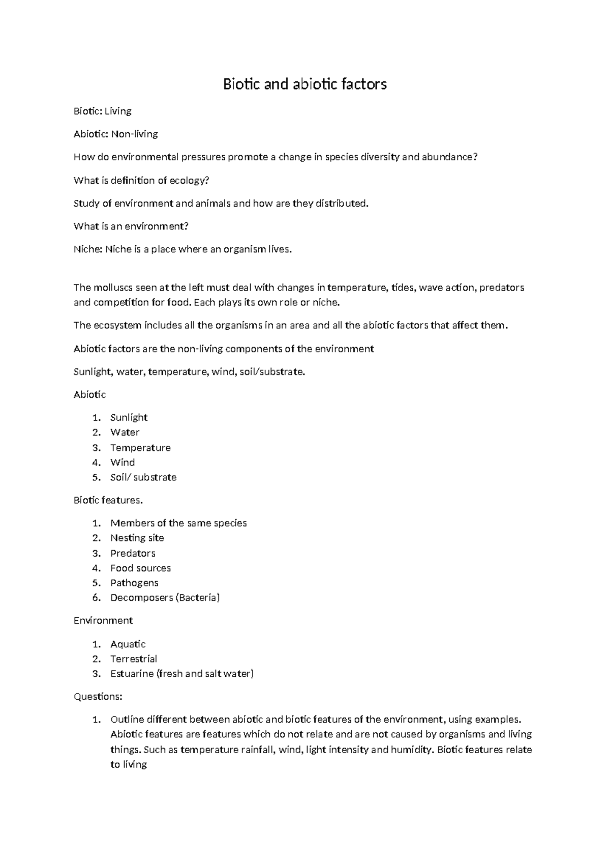 Biotic and Abiotic Factors: Understanding Ecology and Environmental ...