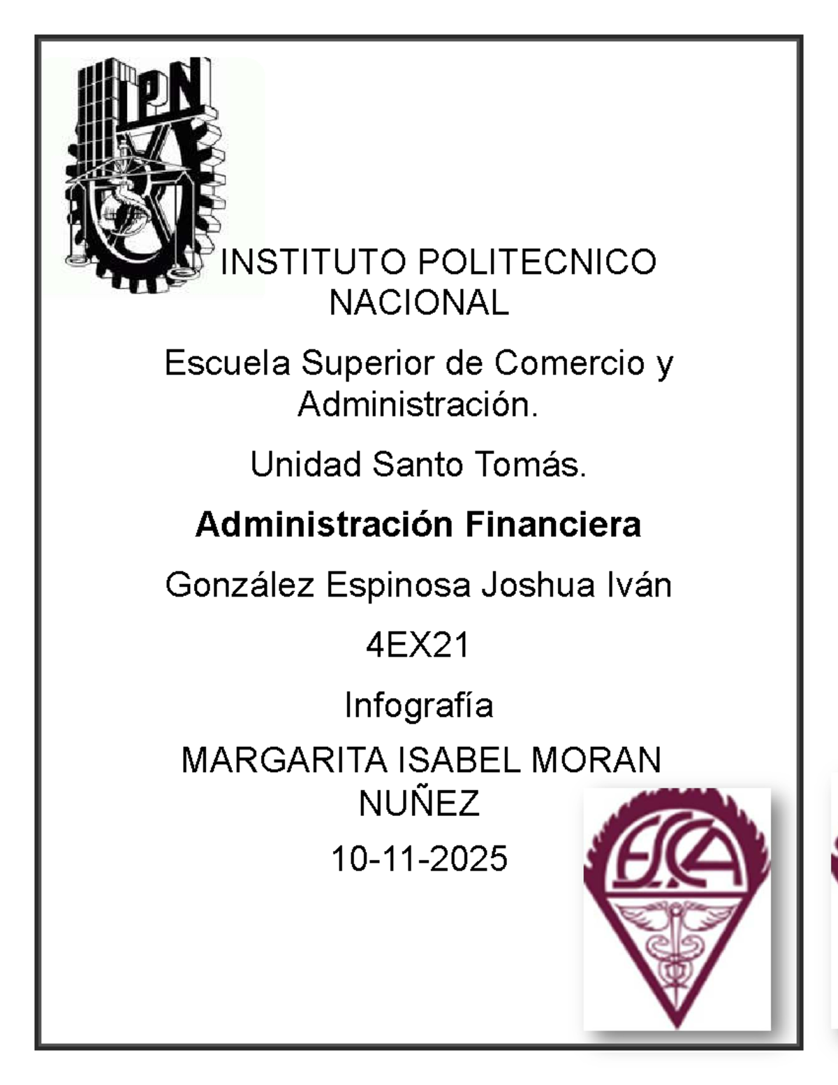 González Espinosa Joshua U4 Act1 - Adiministracion II - INSTITUTO ...