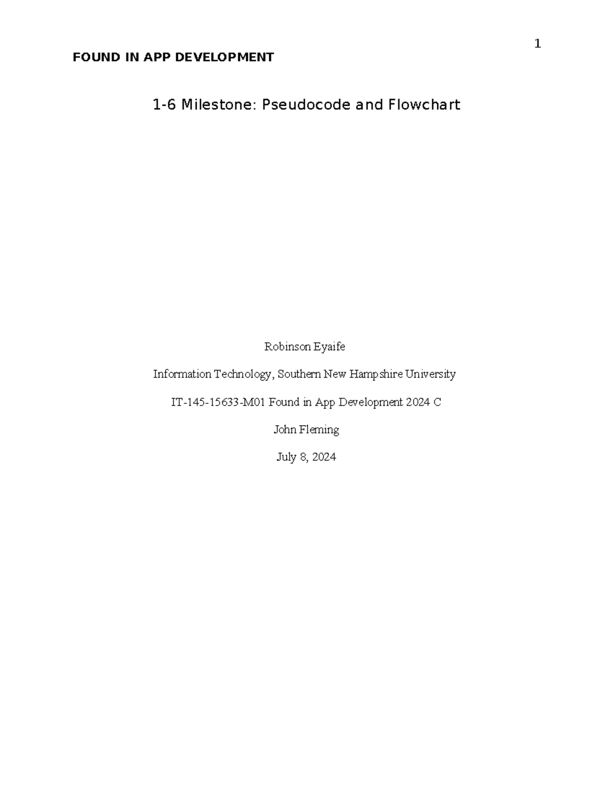 IT-145-15633-M01 Pseudocode and Flowchart for Pet Check-In System - Studocu