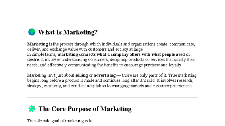 Marketing Fundamentals: Understanding the Core Concepts and Processes ...