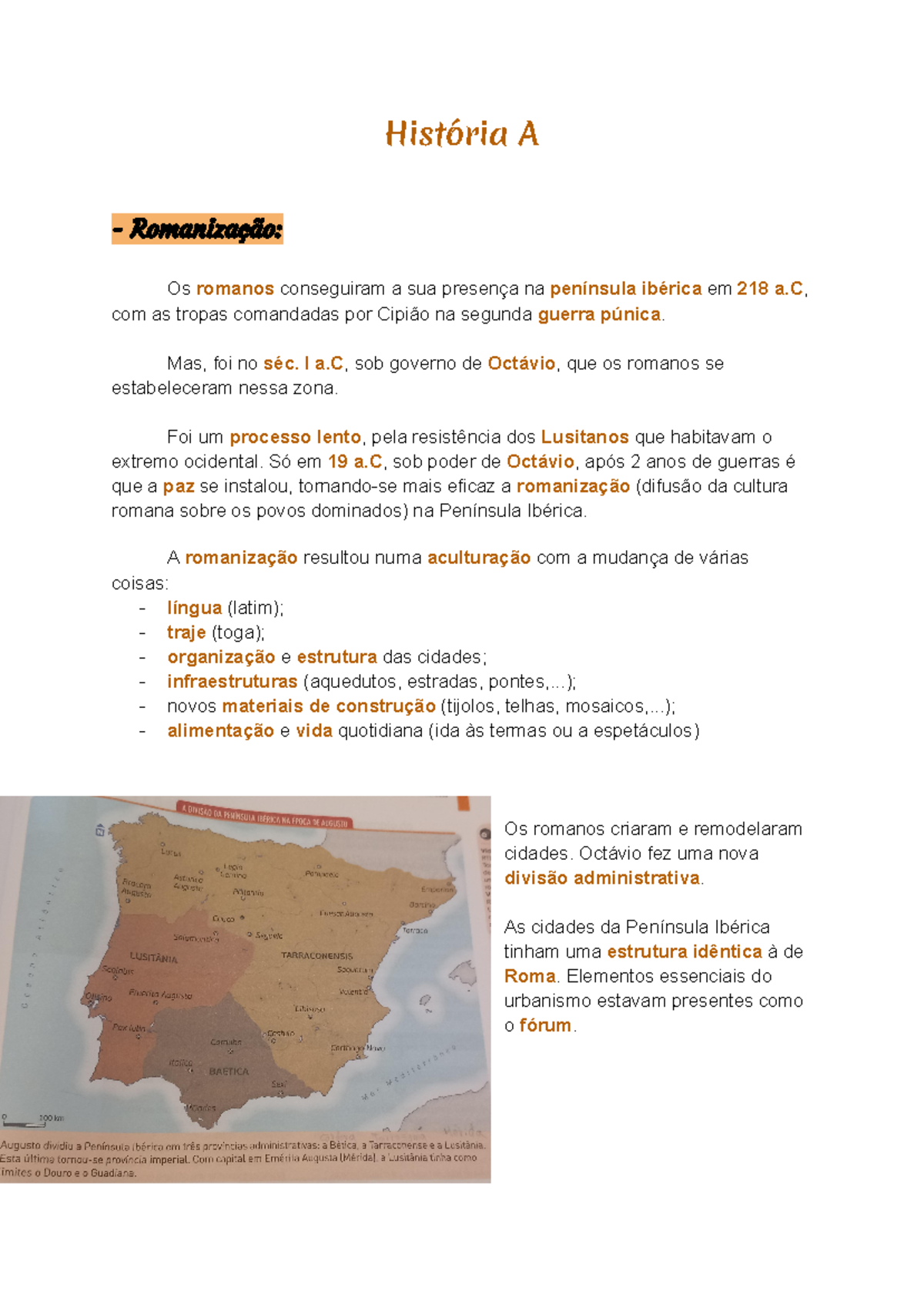 História A - Romanização e legad - História A - Romanização: Os romanos ...