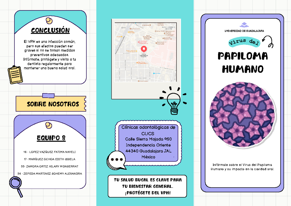 Tríptico Informativo sobre el VPH - Prevención y Salud Oral - Studocu