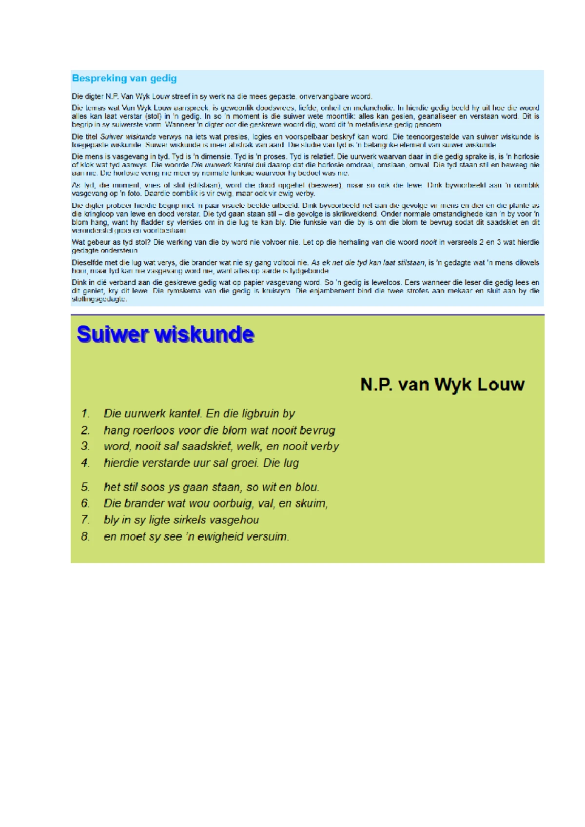 Die Testament Studiegids: Moontlike Antwoorde en Analise - Studocu