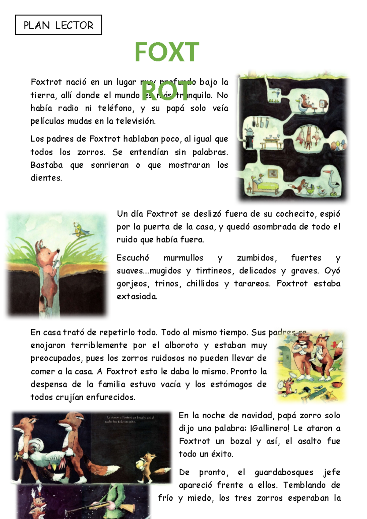 Ficha de Aplicación: Foxtrot y Su Asombrosa Aventura Musical - Studocu