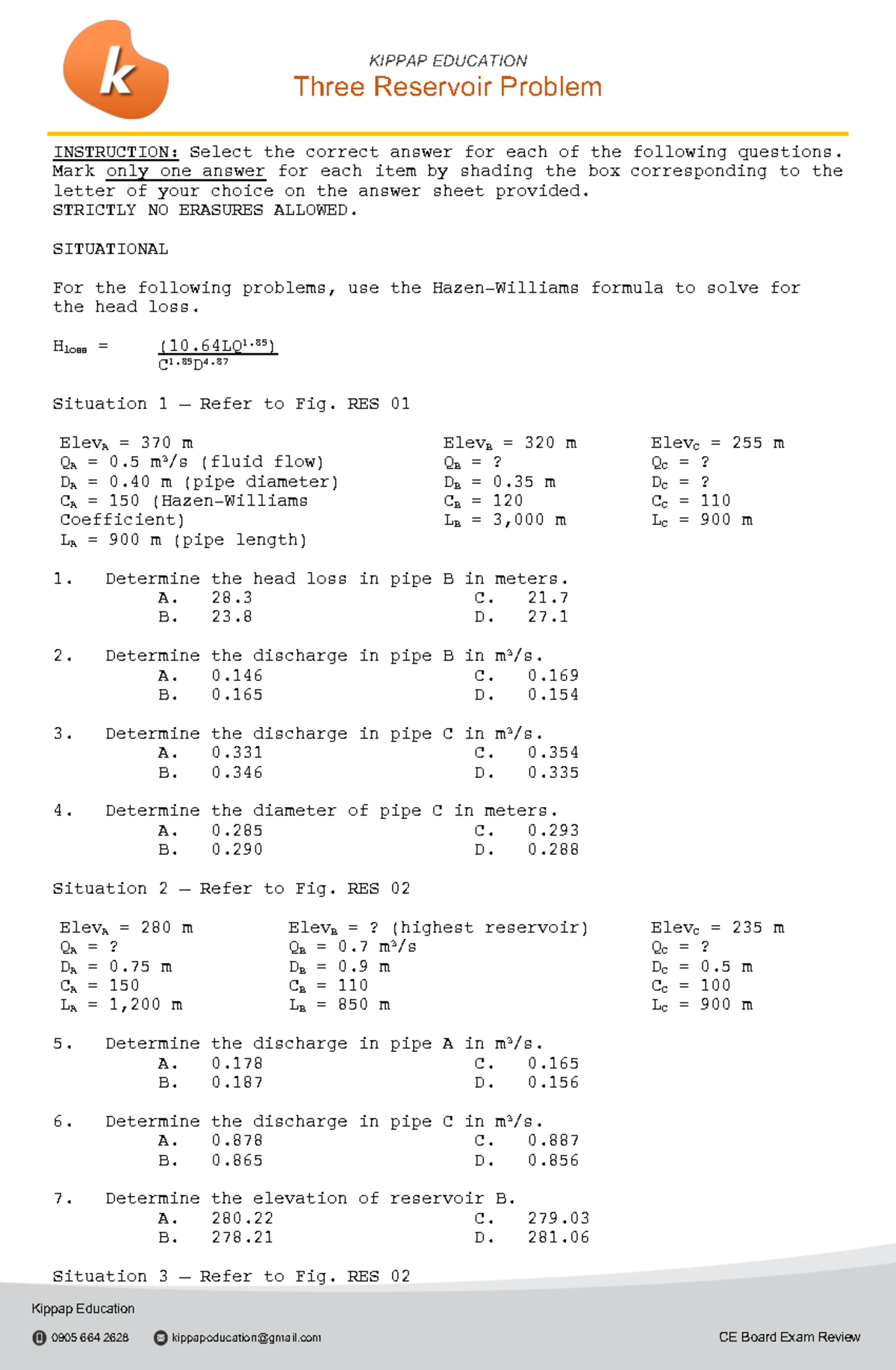 Kippap-Handout-GH (23 Three Reservoir Problem II) - Three Reservoir ...