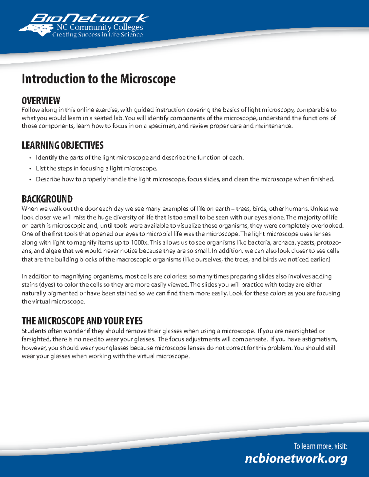 Intro to Microscope (BIO101) - Final Exam Study Notes - Studocu