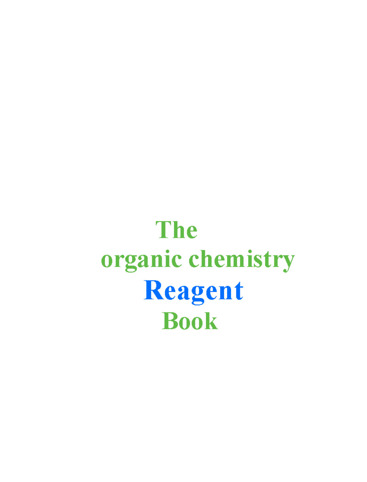 Organic Chemistry Reagent Guide (OCHEM 101) - Comprehensive Index - Studocu